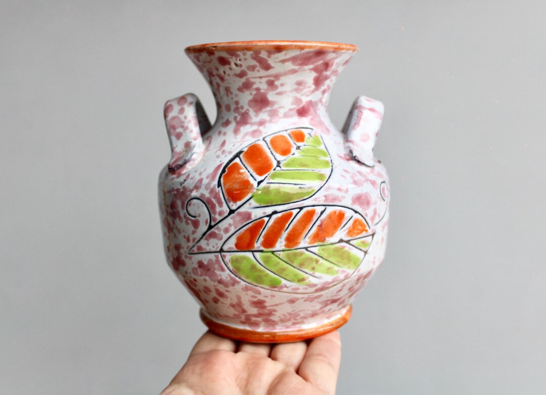 Vtg Italy Bitossi-like Italian Ceramic, Heavy Earthenware Pottery ...