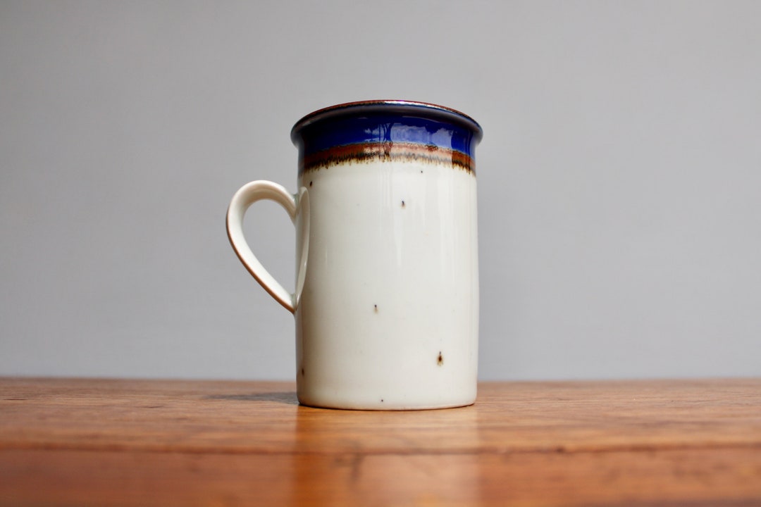 Niels Refsgaard Dansk Blue Umber -blue-rimmed 11.5oz Tall-mug Dansk ...