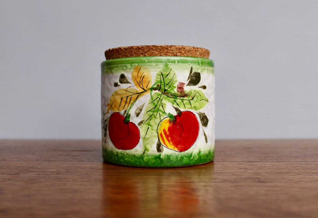 Italian Modern Jar Made in Mid Century Italy, Highly Textured Colorful ...