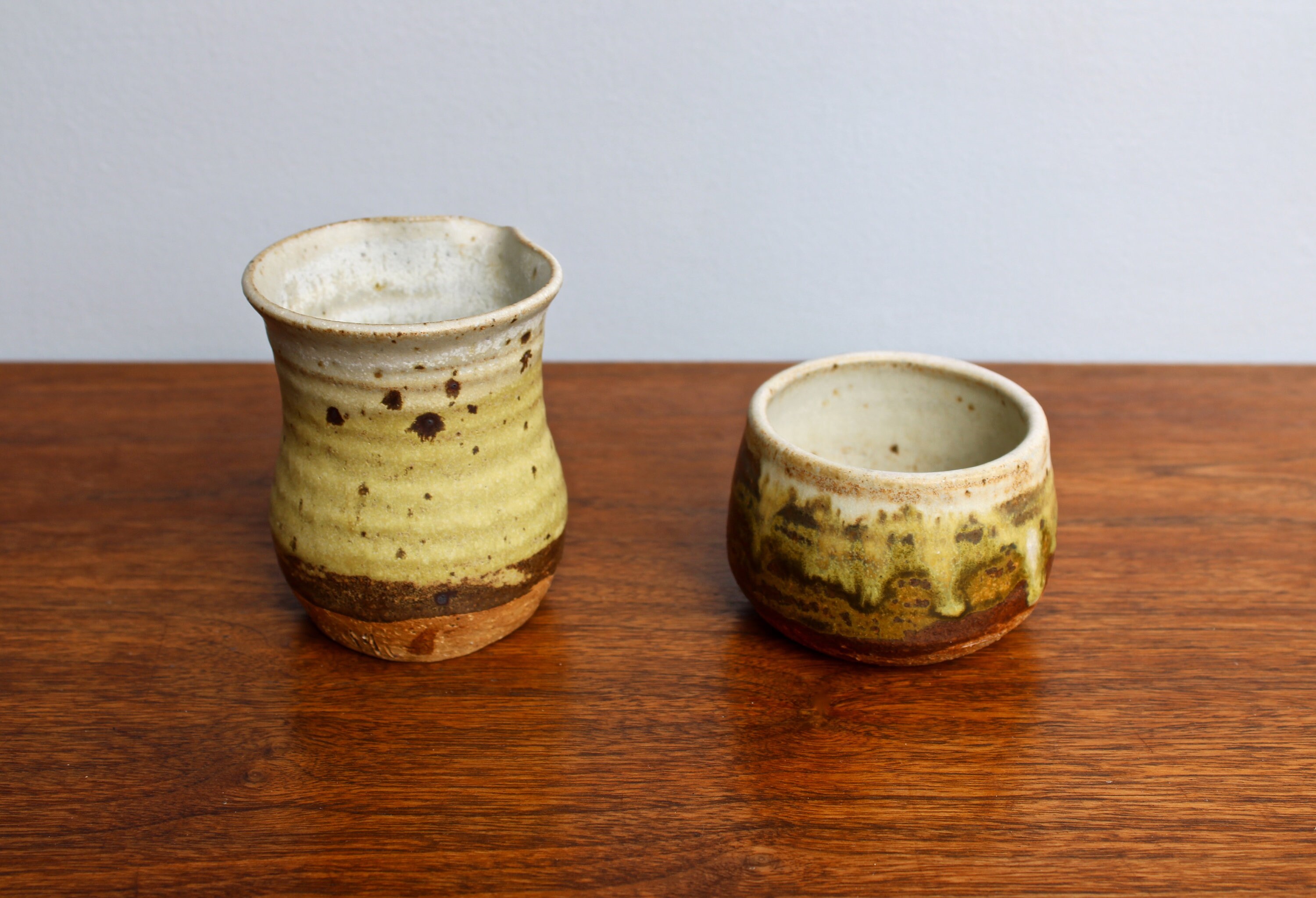 Joyce Mccullough Studio Pottery Mini Creamer & Open Sugar Bowl Set ...