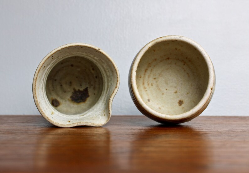 Joyce Mccullough Studio Pottery Mini Creamer & Open Sugar Bowl Set ...