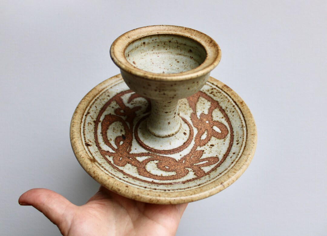 Frank Massarella for Schulps Pottery - Studio Pottery Candle Holder ...