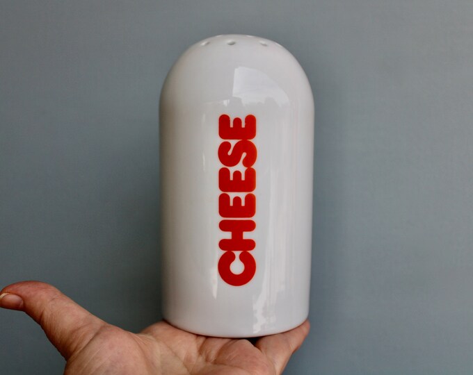Modern Graphic Design Cheese Shaker, Oversized W/ True-orange "cheese ...