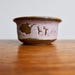 JK Pottery Stoneware Bowl, Crawling Matte Purple Exterior W/ Marbled ...