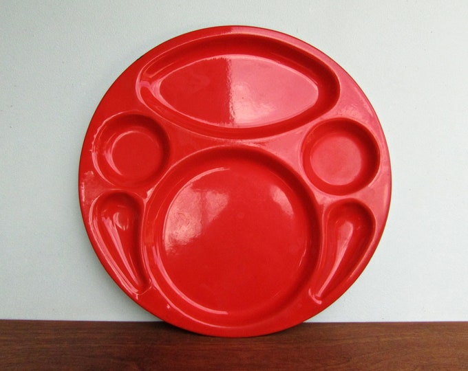 1941 Hollywood Commissary Tray, John's Service Plate, Enamel Service ...