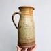 JMS Handcrafted Tall 550ml Studio Pottery Pitcher in Speckled Iron Rich ...