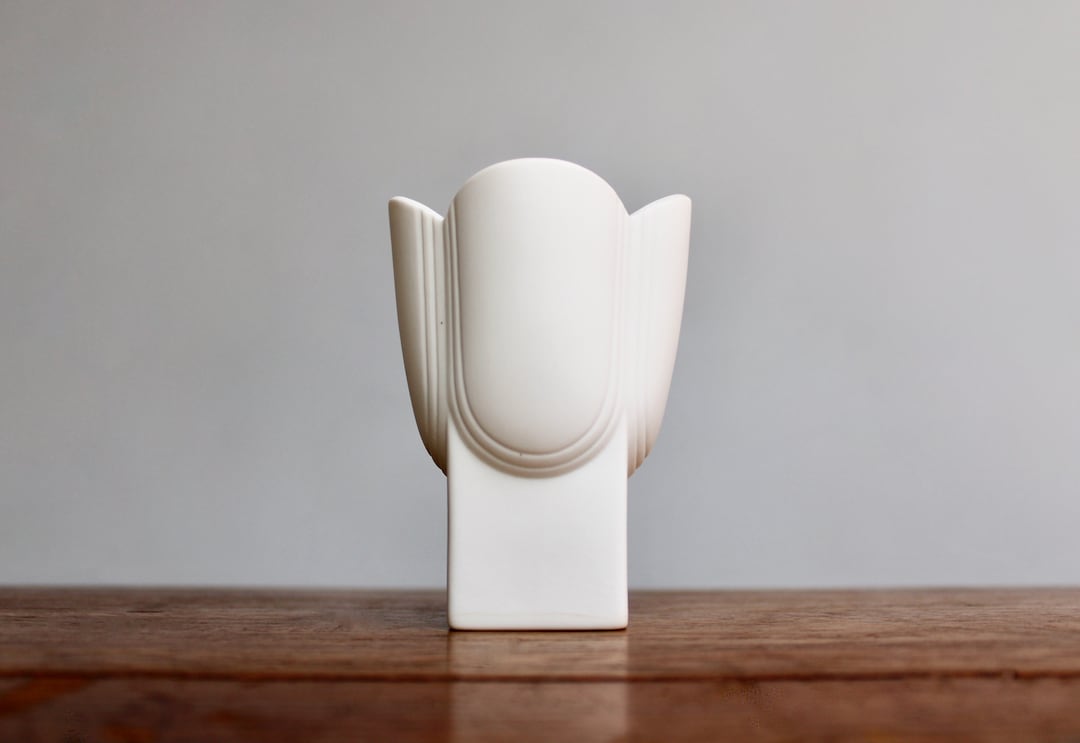 Vintage AK Kaiser M. Frey 7408 Bisque Tulip Vase - Modern West German ...