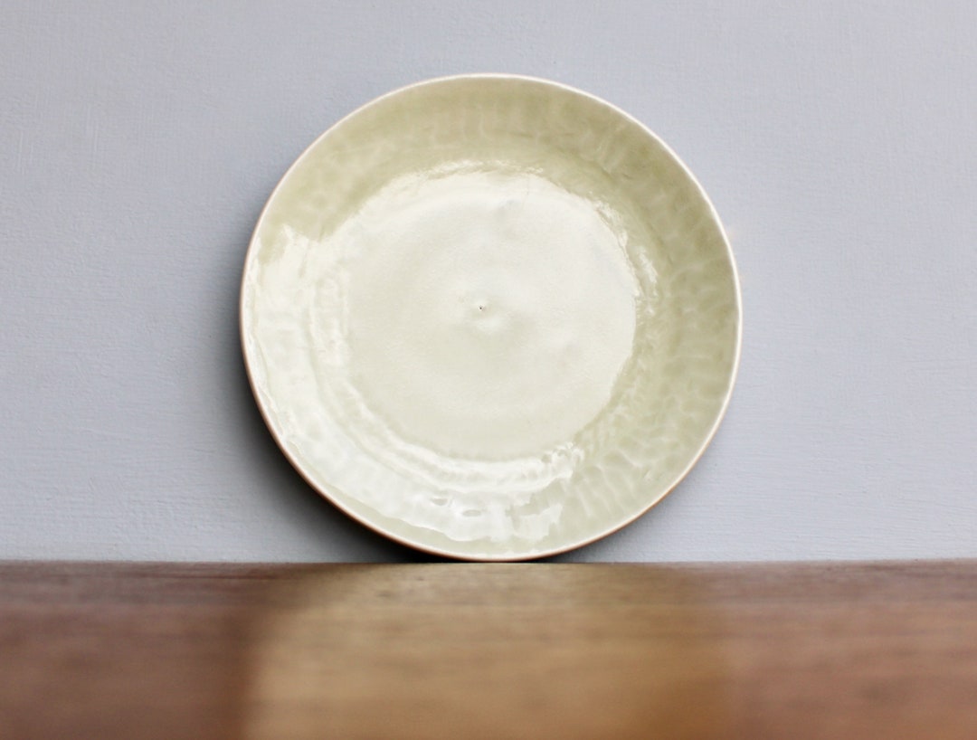 Studio Pottery 7.5" Plate in Celadon Glaze, Mid 20th Century Studio ...