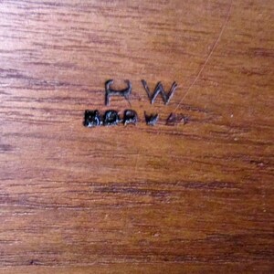 Single Rakel Wayersvang Teak Wood Plate RW Norway, Mid Century Modern ...