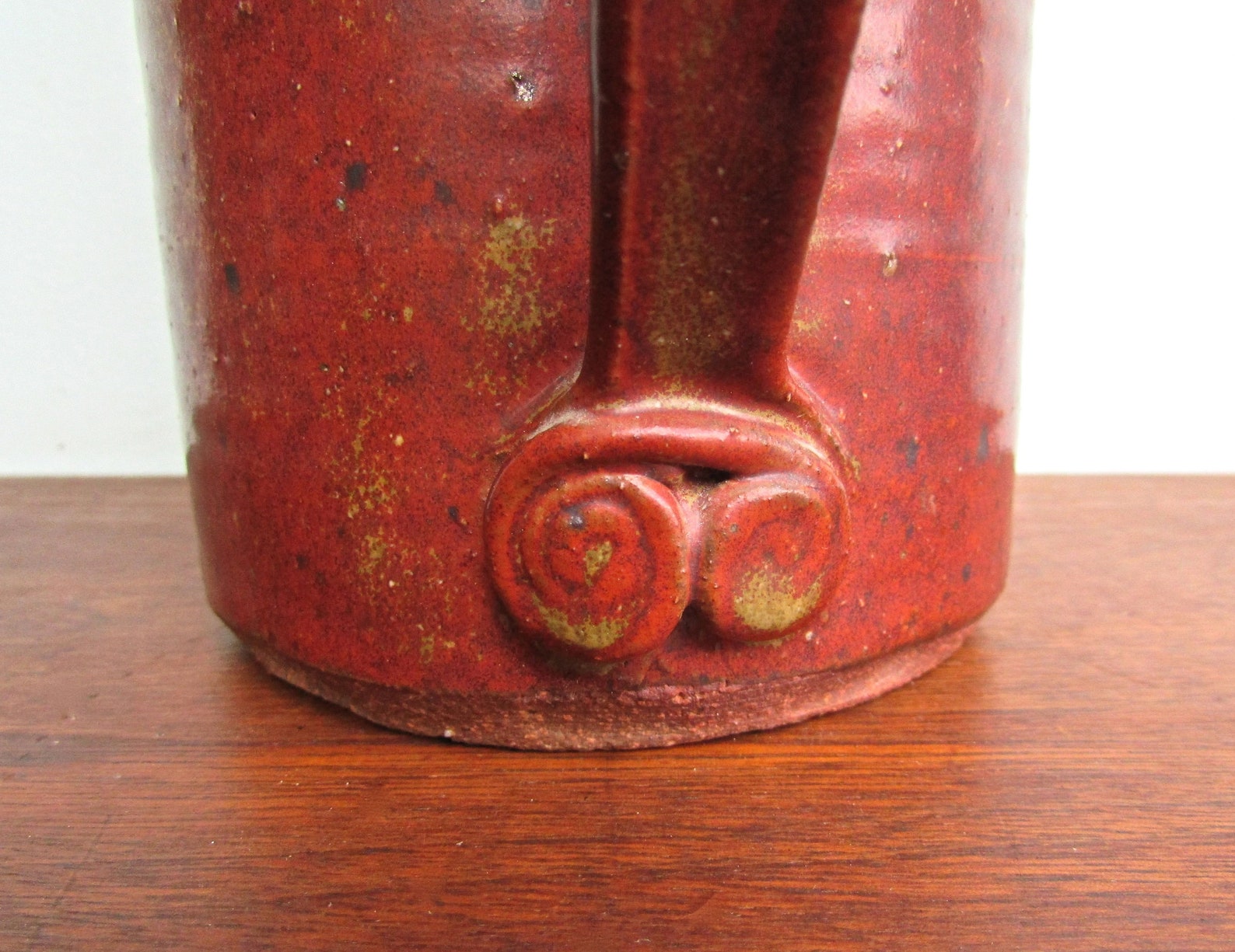 Tall Fred Evangel Studio Pottery Large Pitcher in Shaner Red - Etsy
