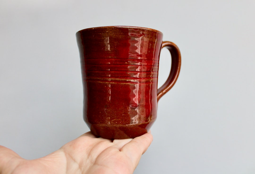 A. R. Cole for North Carolina Cole Pottery, Marbled Ox Blood W ...