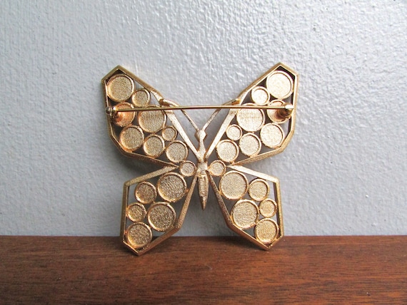 1967 Alfred Philippe Trifari Confetti Butterfly Brooc… - Gem