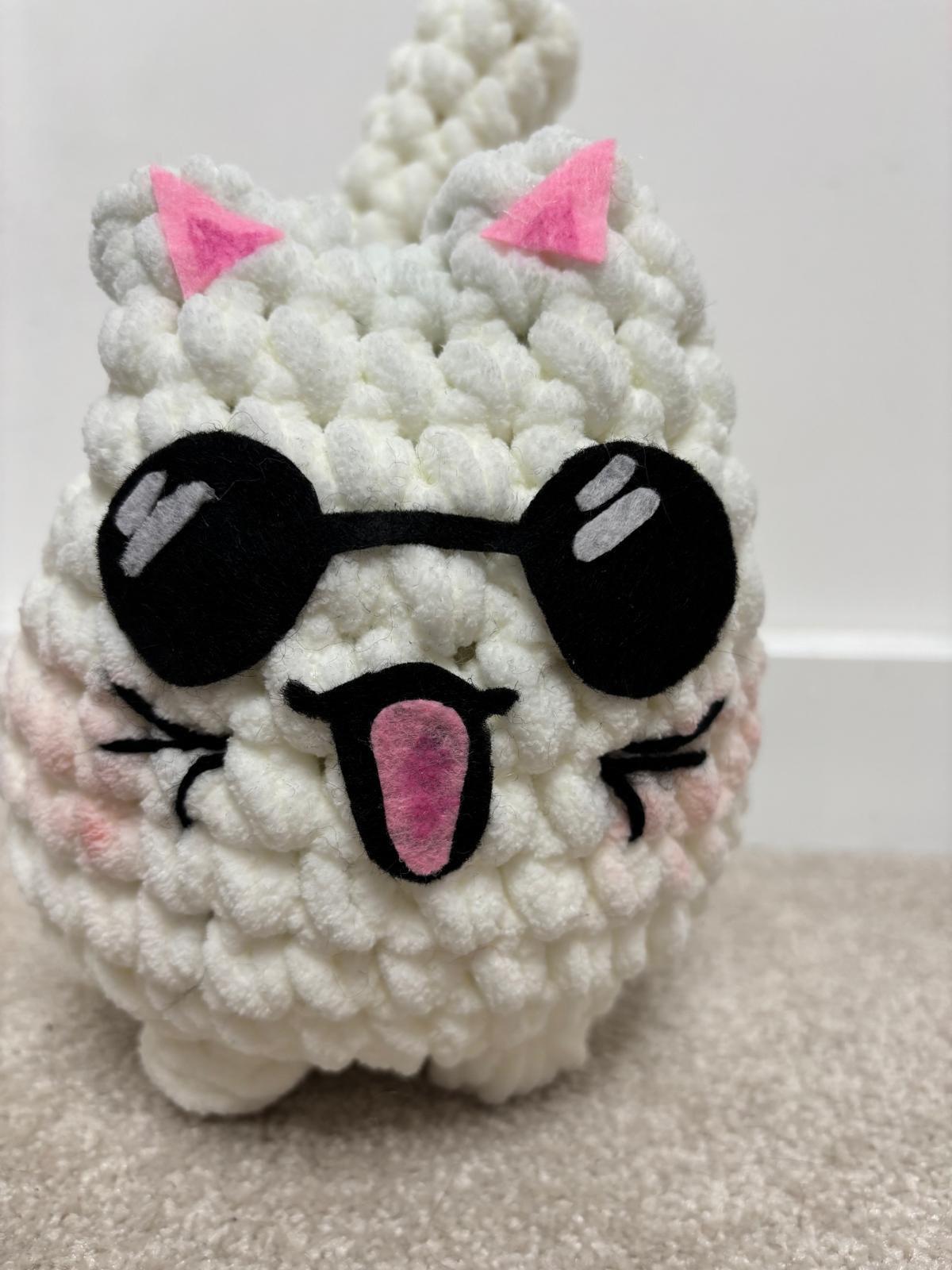 Crochet Gojo Cat Plushie - Etsy