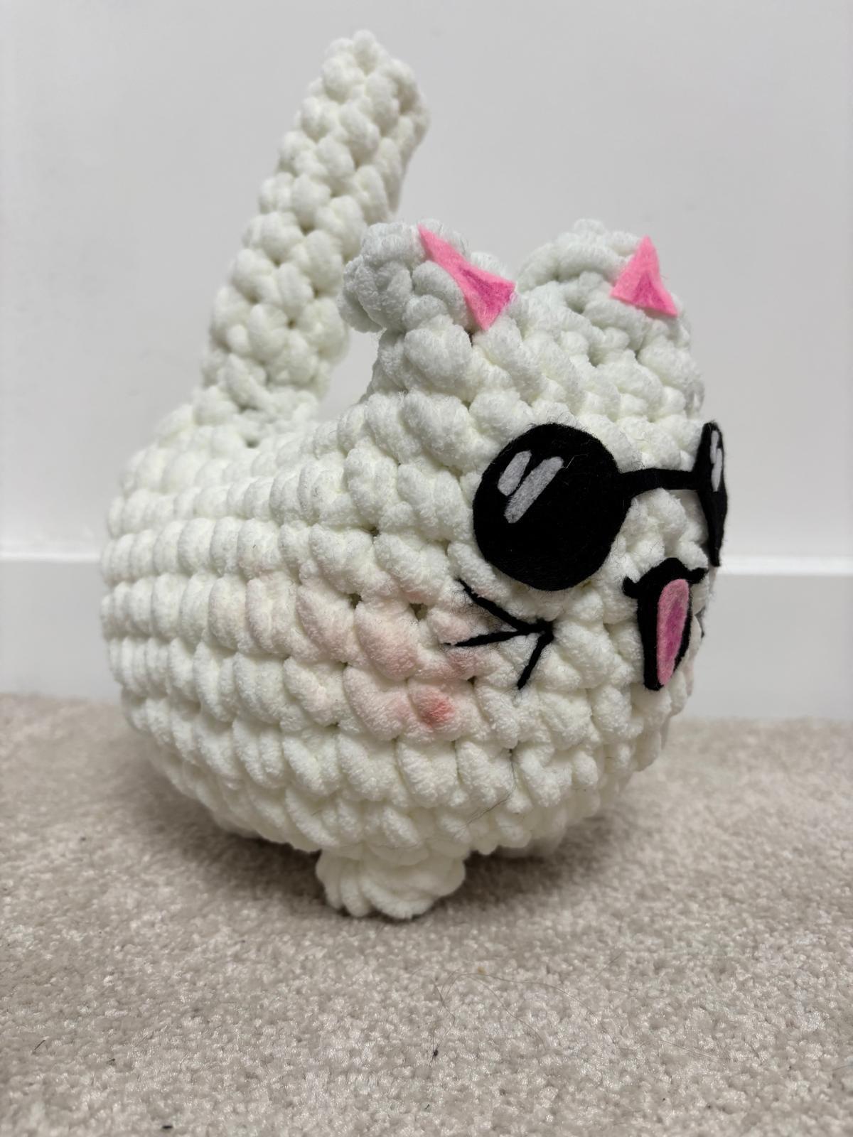 Crochet Gojo Cat Plushie - Etsy