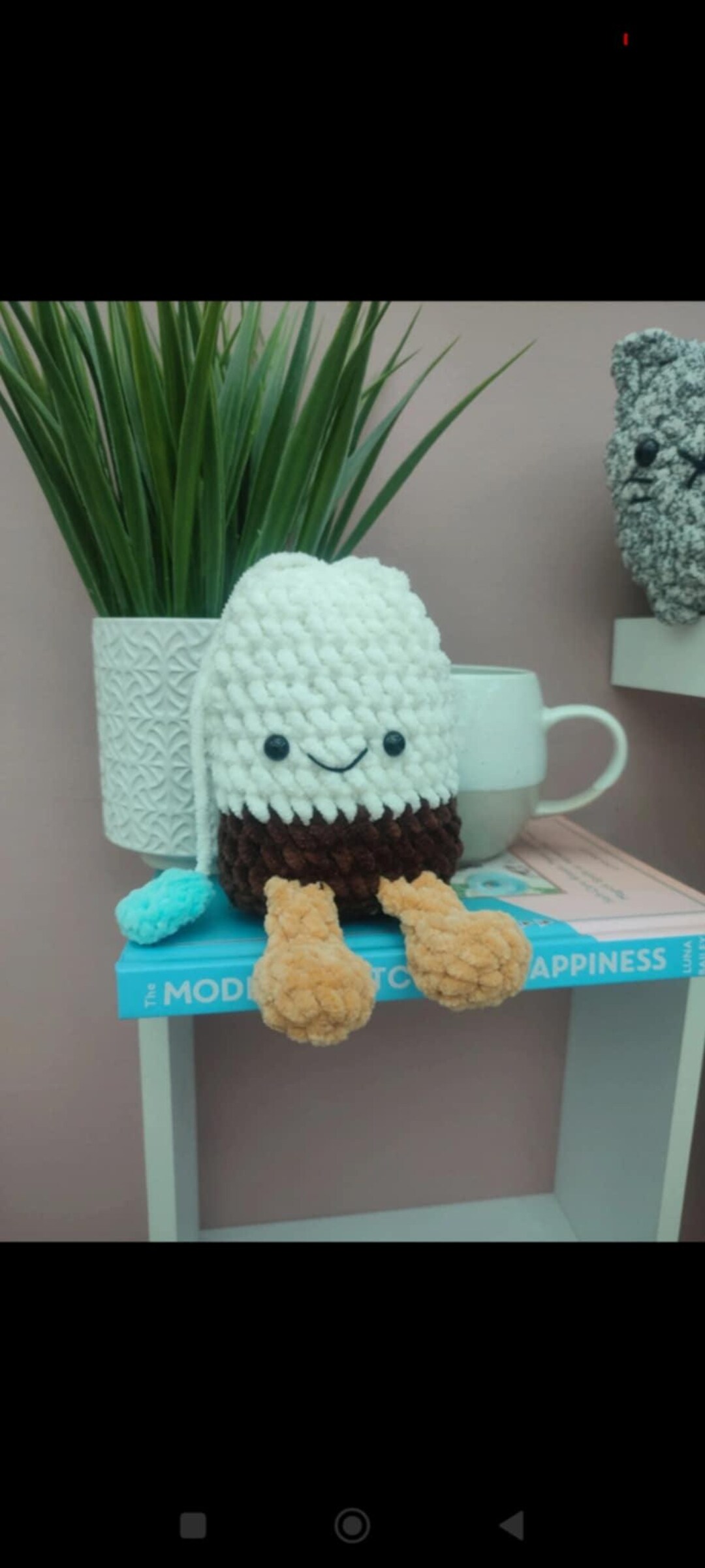Crochet Tea Bag Plushie - Handmade Kawaii Tea Lover Gift - Etsy