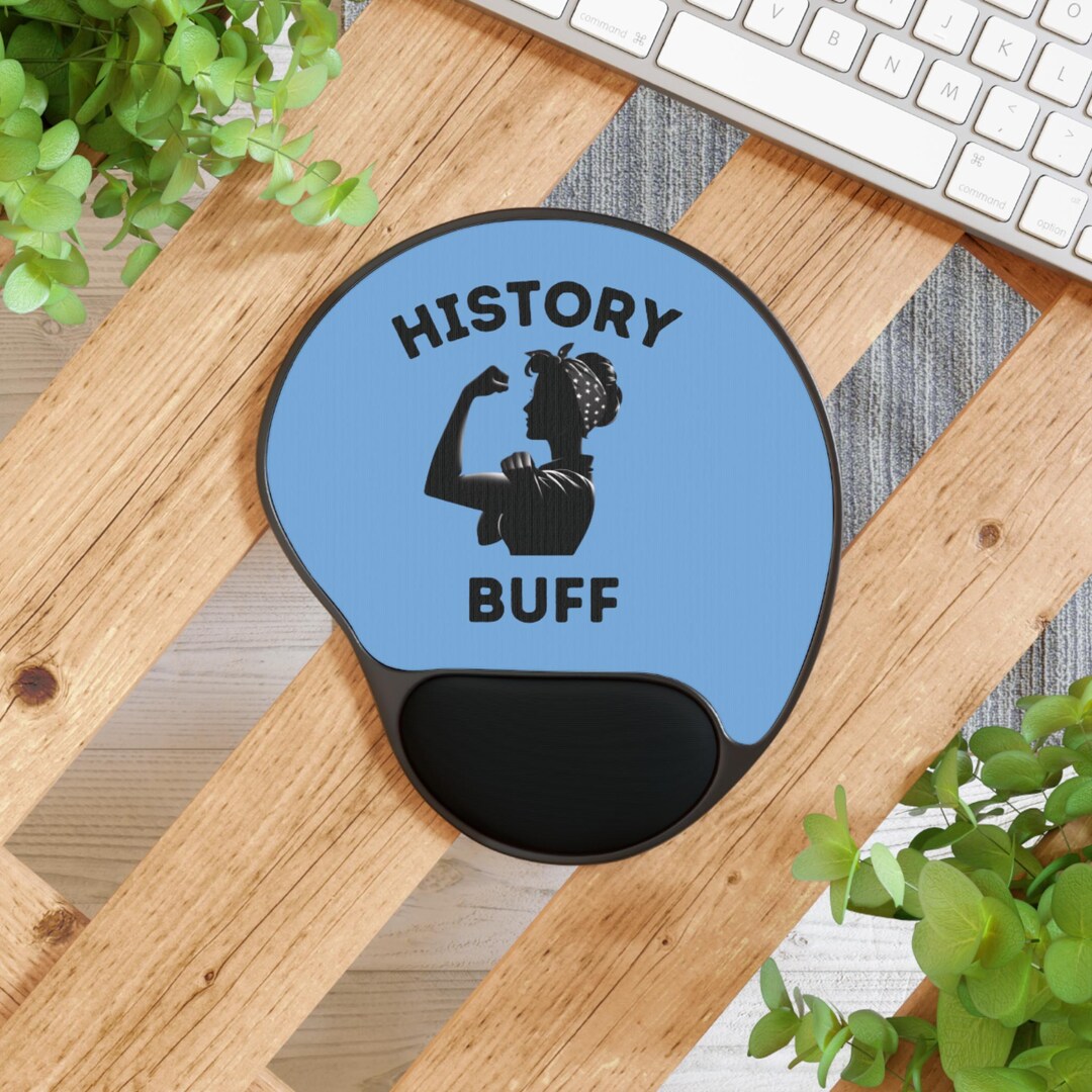 Rosie the Riveter Mouse Pad History Buff, With Wrist Rest Teacher Gift ...