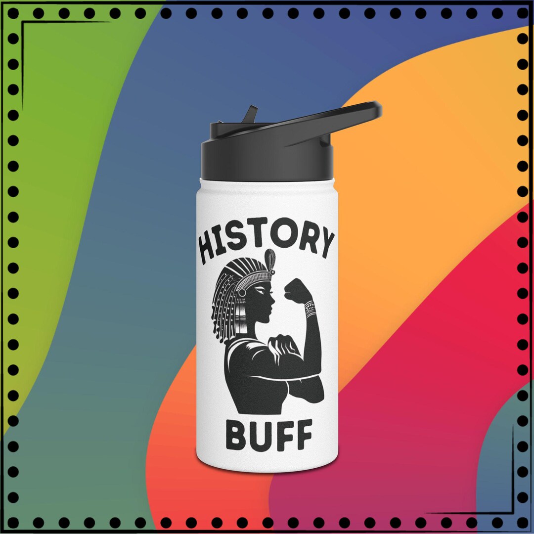 History Buff Cleopatra Stainless Steel Water Bottle, Standard Lid ...