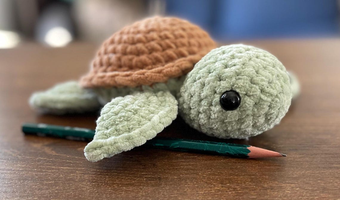 Crochet Sea Turtle Plushie - Etsy