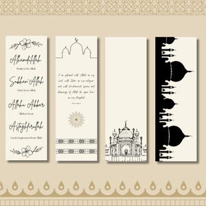 Islamic Bookmarks for Ramadan & Daily Use - Printable PDF - Etsy