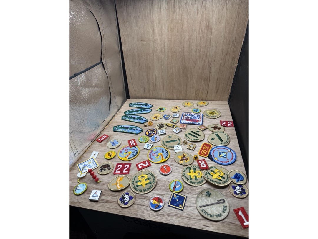 Vintage Boy Scout Badge Patch Slider Pin Lot - Etsy