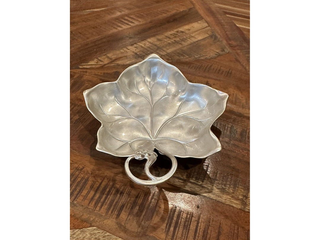 EP Brass Germany WMF IKORA Grape Leaf Candy Dish Silver Plated 6 1/4 ...