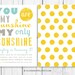 You Are My Sunshine Printable Birthday Party Invitation - Etsy