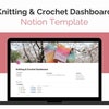 Notion Knitting and Crochet Dashboard - Digital Project Planner and ...