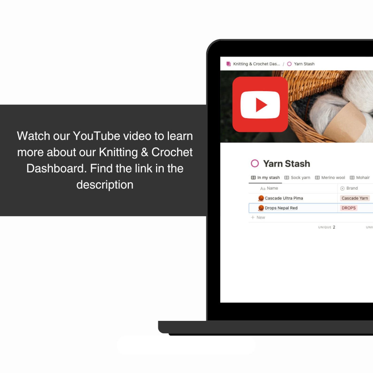 Notion Knitting and Crochet Dashboard: Digital Project Planner (PDF) - Etsy