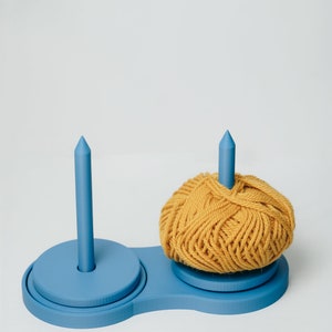 Double Yarn Holder - 3D Printed Yarn Spinner | Unique, Colorful Wool ...