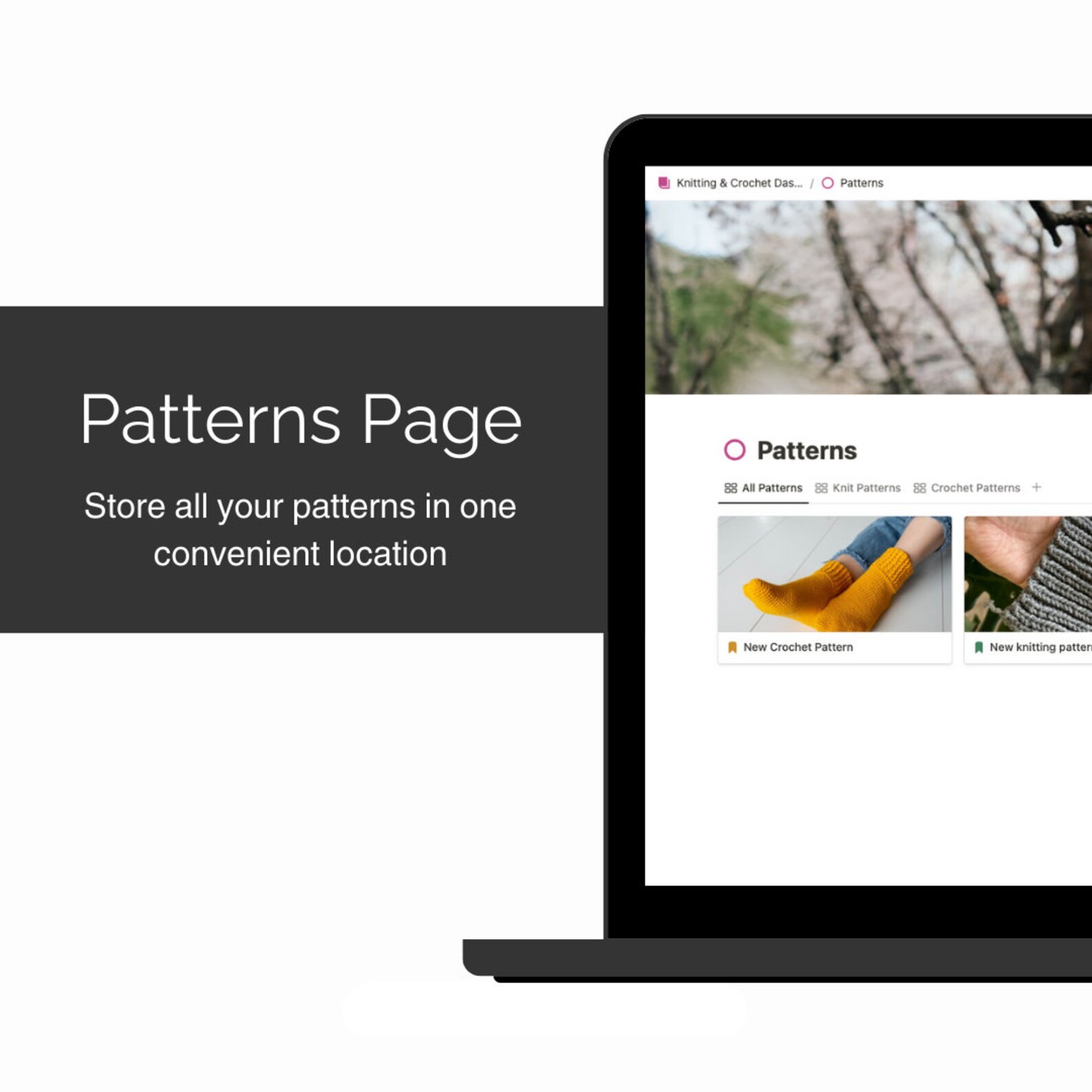 Notion Knitting and Crochet Dashboard: Digital Project Planner (PDF) - Etsy