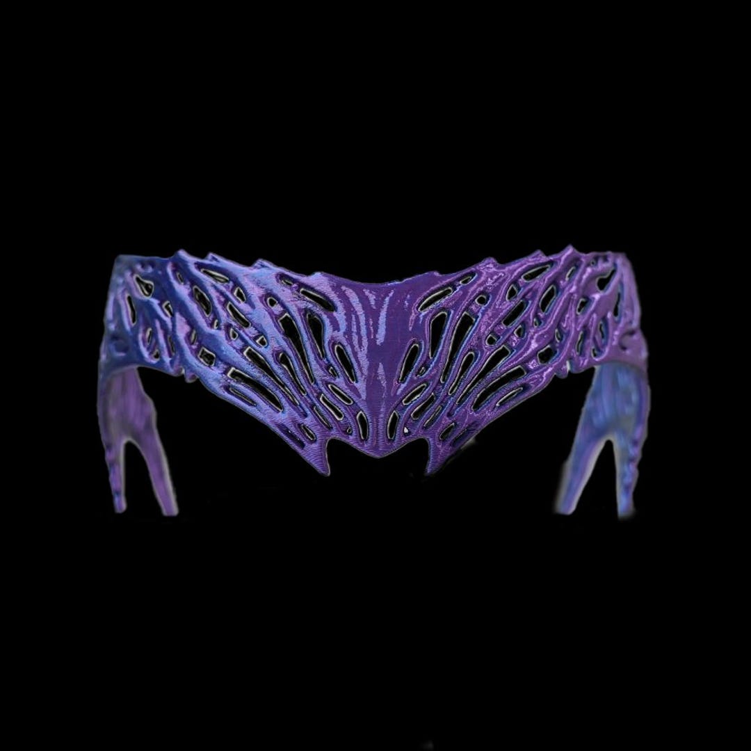 Wiccan Billy Maximoff Crown Headpiece – Blue Purple Black Iridescent ...
