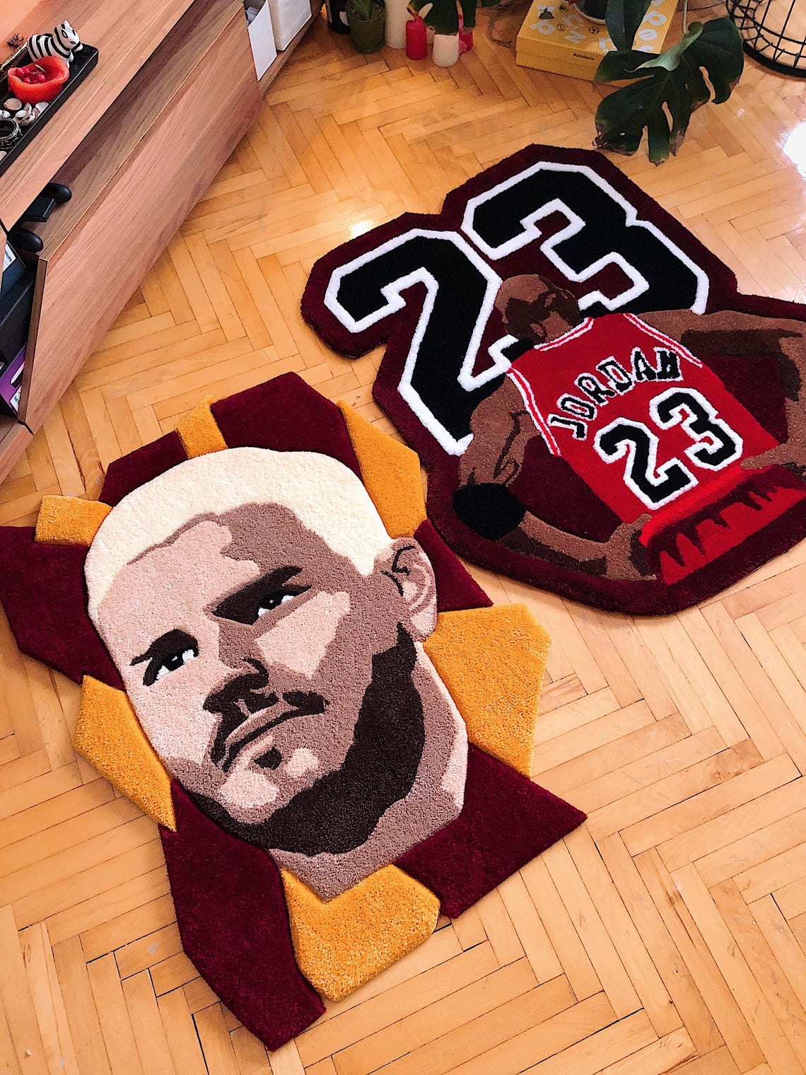 Hand Tufted Michael Jordan Rug – Custom NBA Wall Art – Basketball Fan ...
