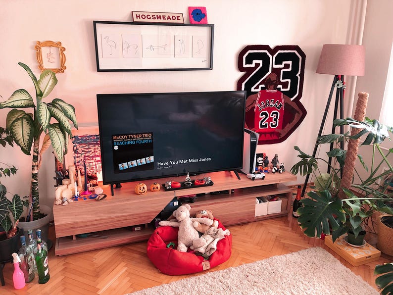 Hand Tufted Michael Jordan Rug – Custom NBA Wall Art – Basketball Fan ...
