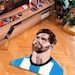 Hand Tufted Lionel Messi Rug - Custom Rug - Football Wall Decor ...