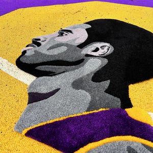 Handmade Kobe Bryant Rug - Black Mamba - Iconic Basketball Decor for ...