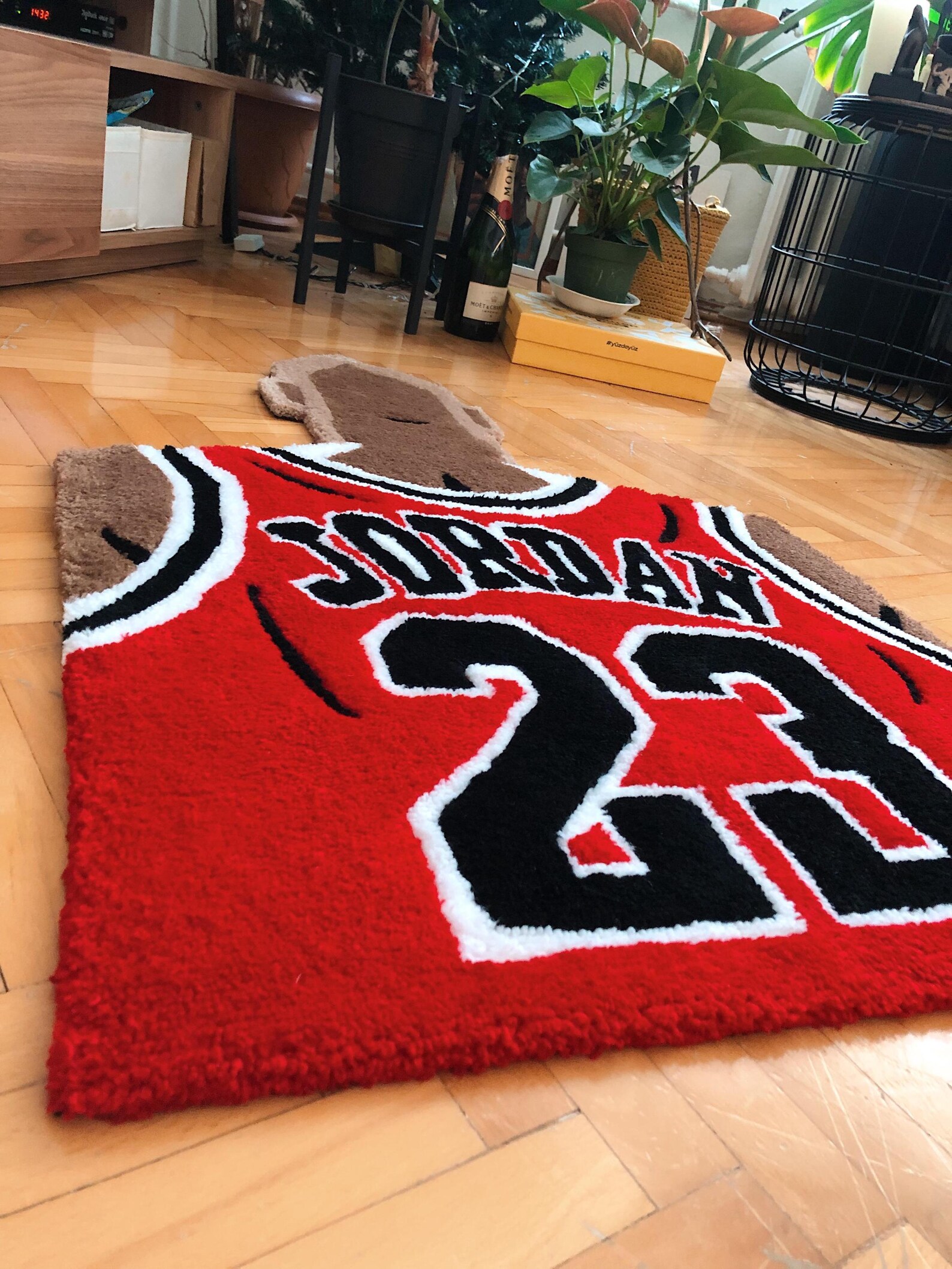 Michael Jordan Hand Tufted Rug Custom Acrylic Basketball NBA Wall Art ...