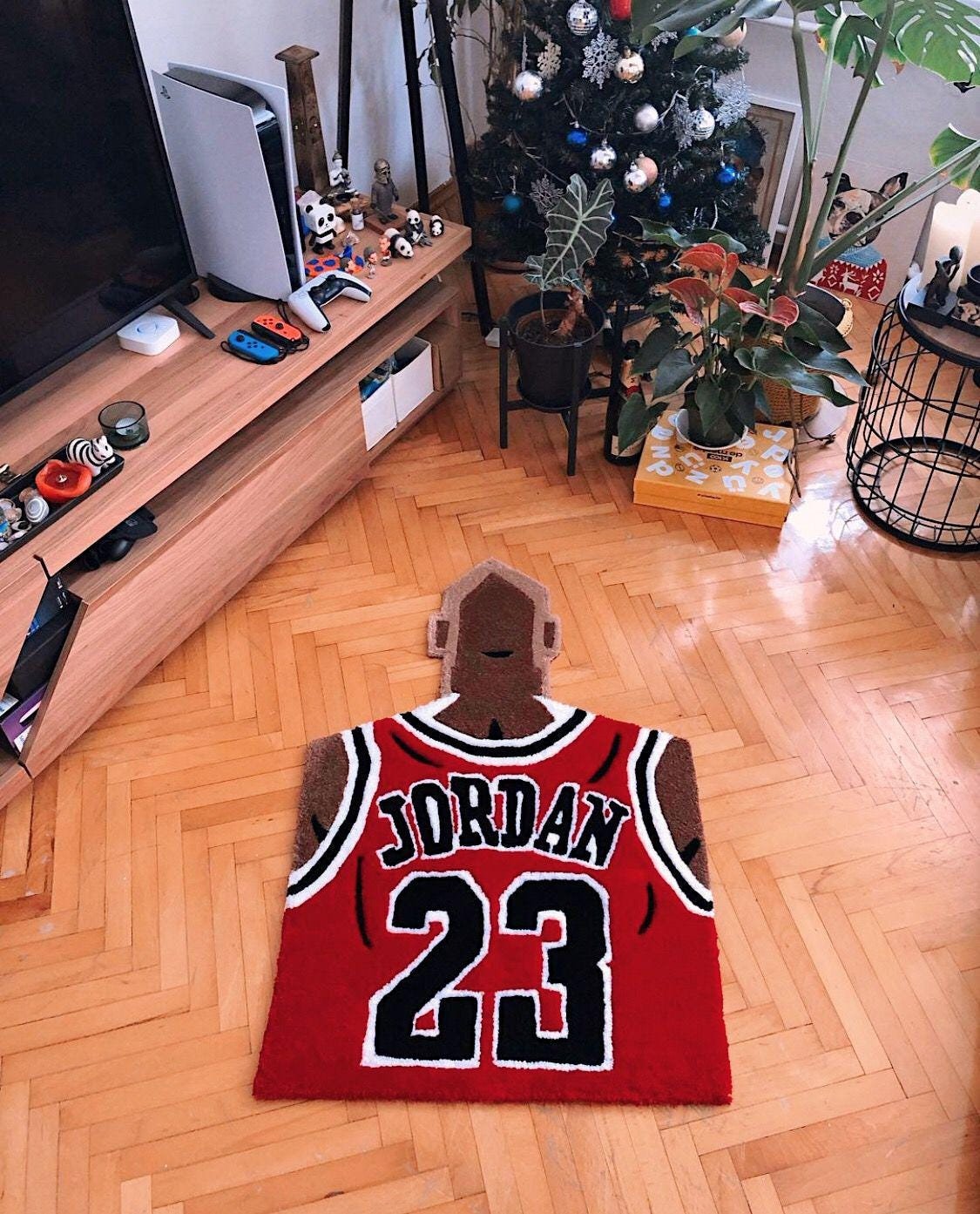 Michael Jordan Hand Tufted Rug Custom Acrylic Basketball NBA Wall Art ...