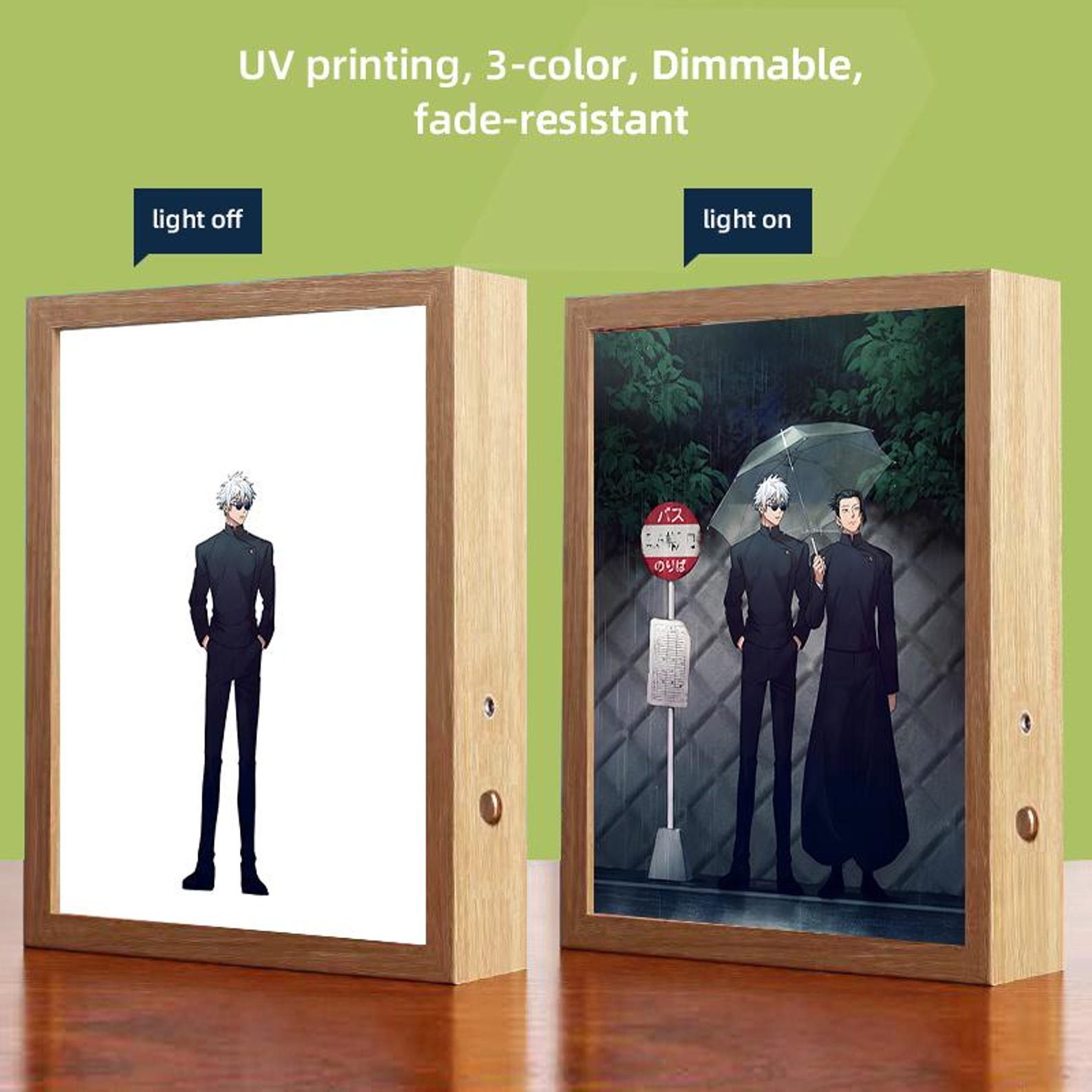 Jujutsu Kaisen Satoru Gojo and Geto Fanart Artwork, Table Lamp, Unique ...