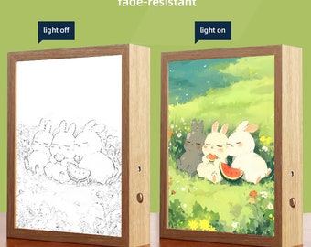 Frieren Beyond Journey's End Light Painting Artwork, Table Lamp, Night ...