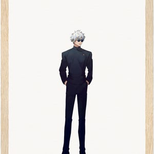 Jujutsu Kaisen Satoru Gojo and Geto Fanart Artwork, Table Lamp, Unique ...