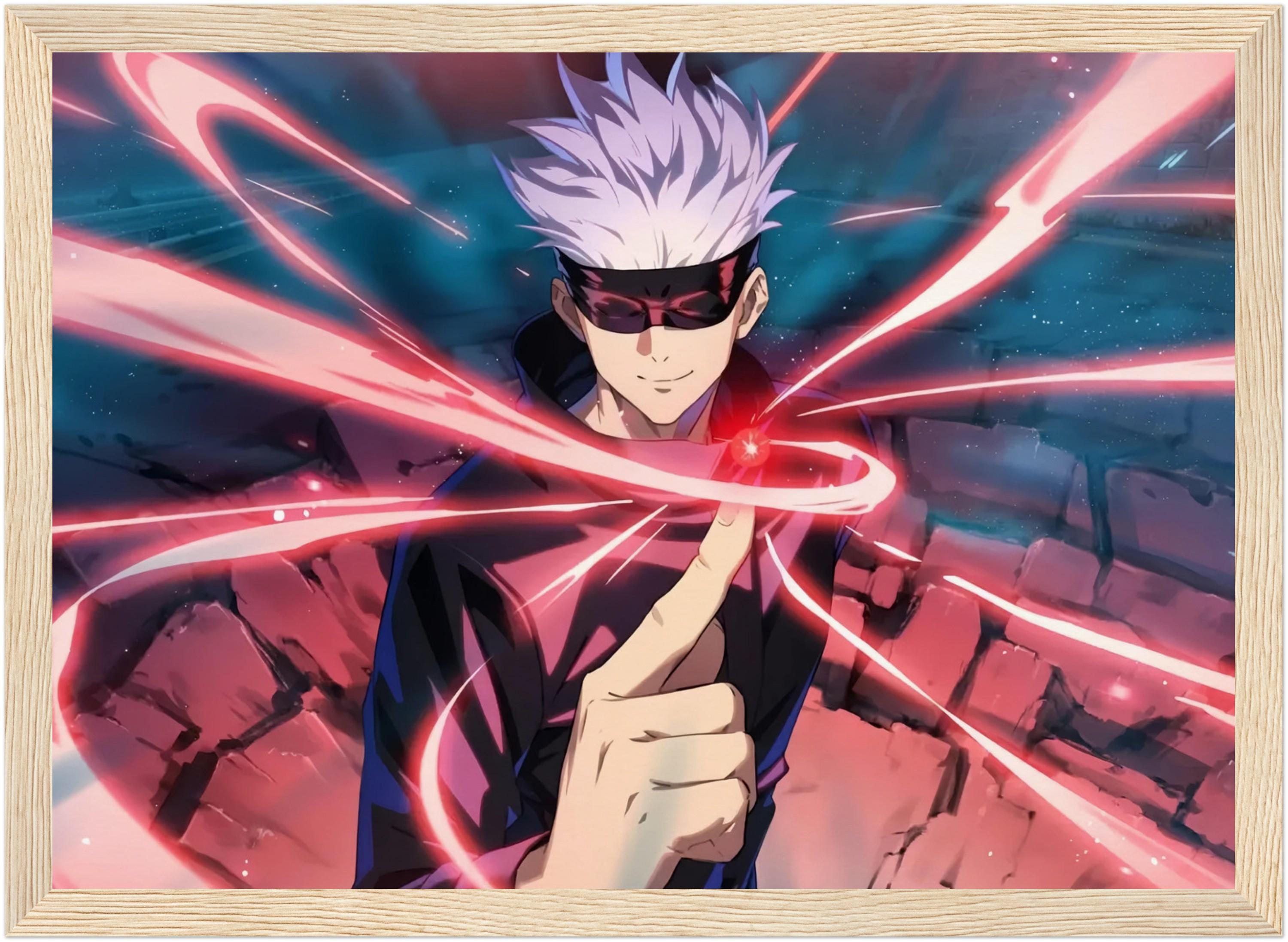 Gojo Satoru Artwork, Jujutsu Kaisen, Glowing in the Dark Table Lamp ...