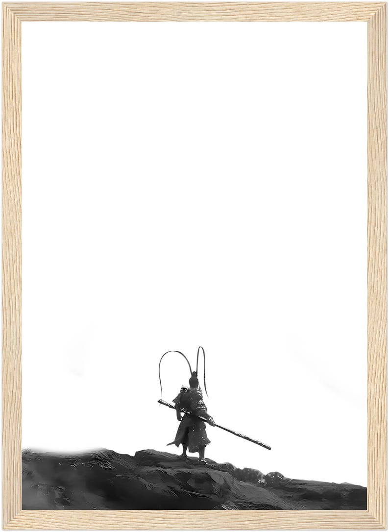 Black Myth Wukong Fanart, Light Painting Artwork, Table Lamp, Unique ...