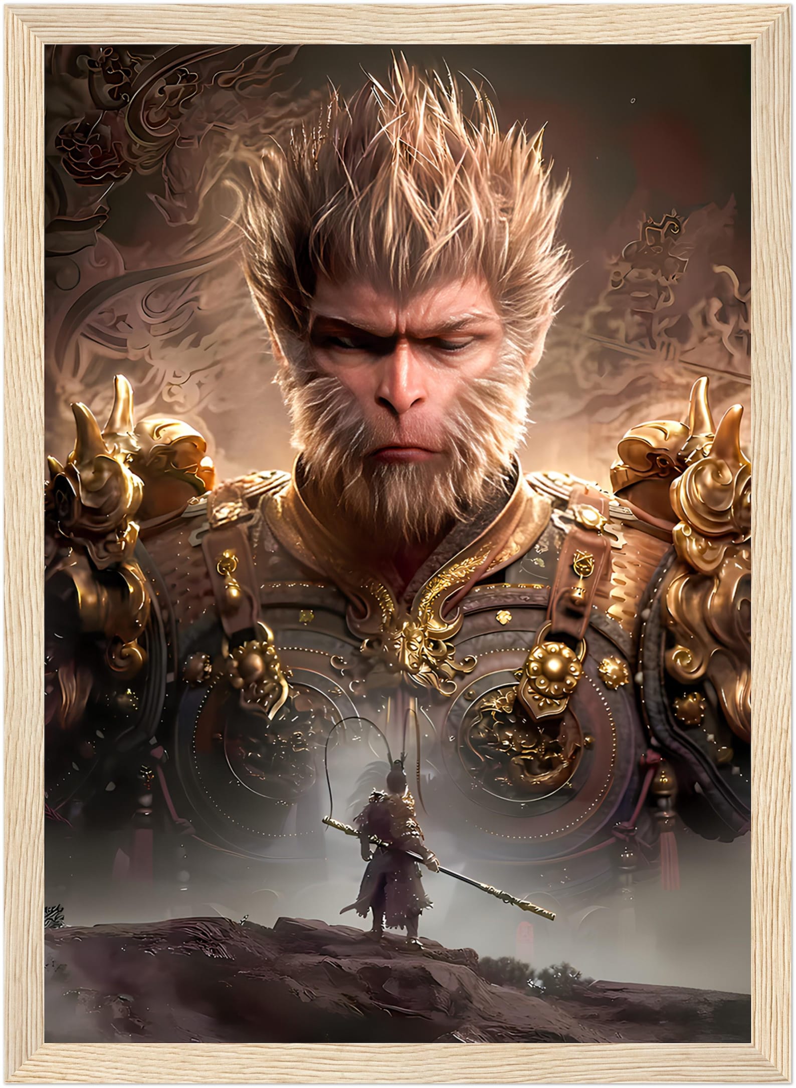 Buy 1 Get 1 Free, Black Myth Wukong 2 Light Painting Artwork, Table ...