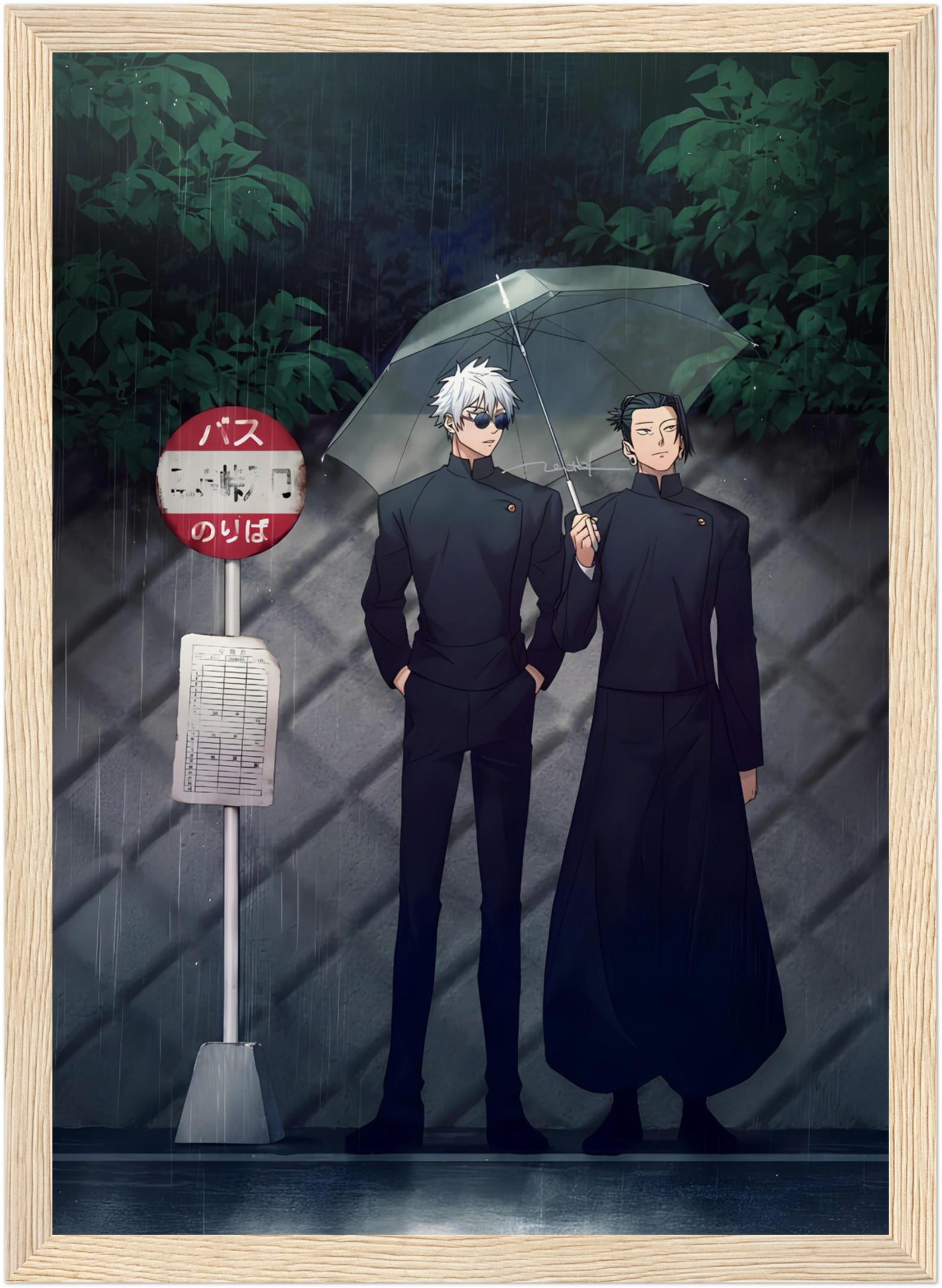 Jujutsu Kaisen Satoru Gojo and Geto Fanart Artwork, Table Lamp, Unique ...
