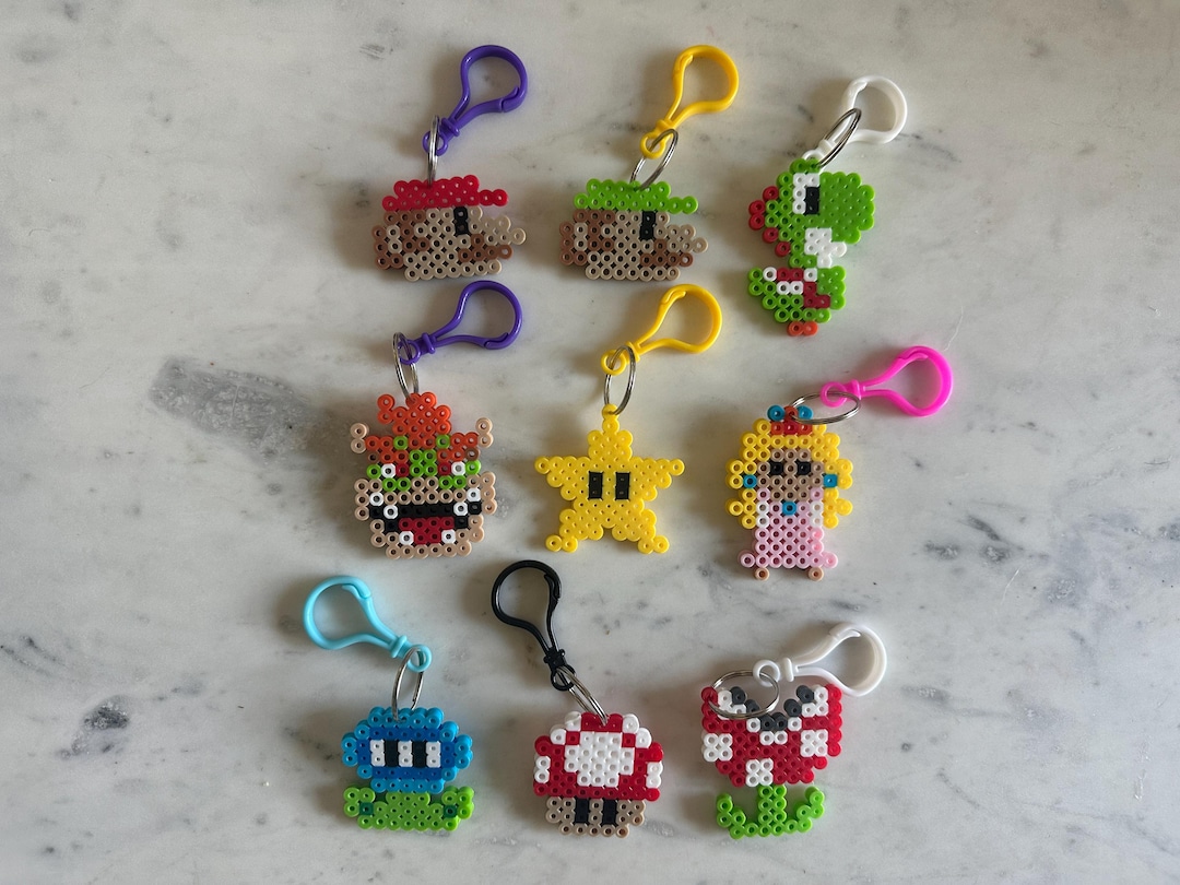 Super Mario Party Favors, Keychains - HANDMADE Gifts - Back to School ...