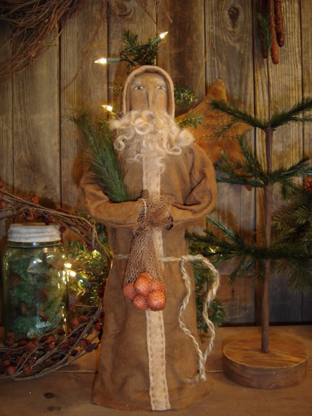 Santa With Oranges - Etsy