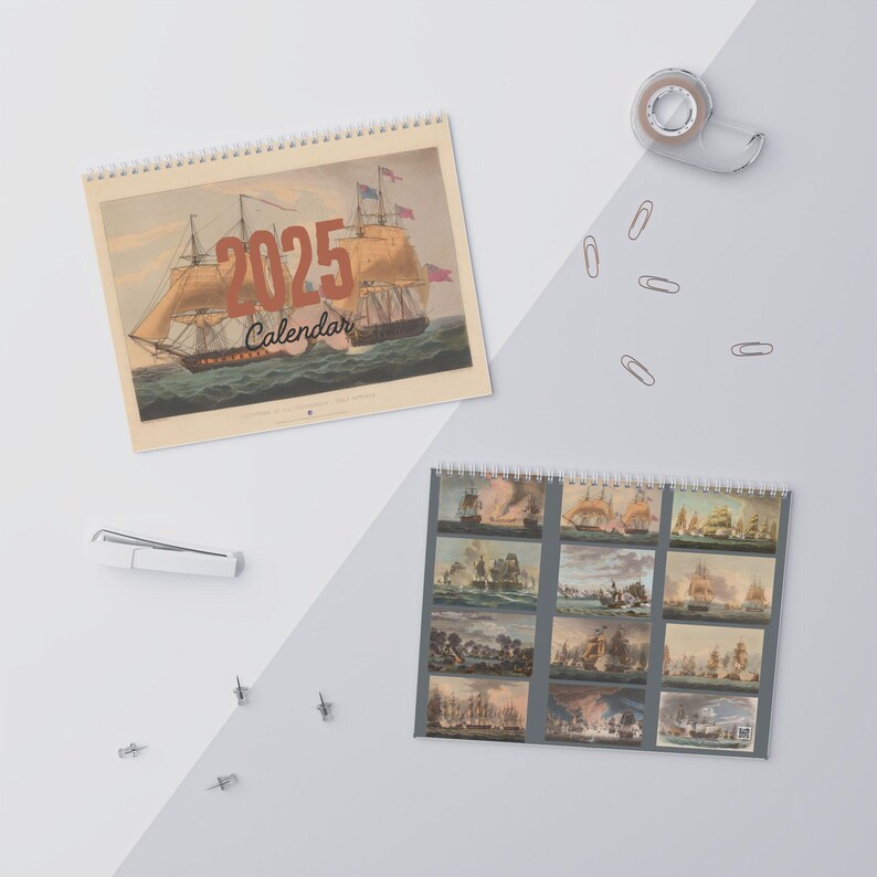 2025 Naval Battles Wall Calendar - Historic Sea Battles Calender ...