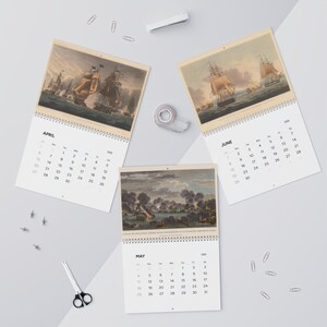 2025 Naval Battles Wall Calendar - Historic Sea Battles Calender ...
