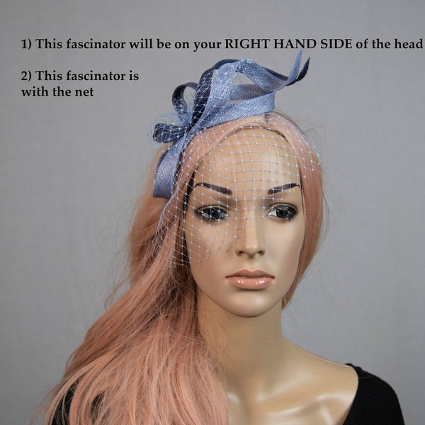 Blue Fascinator - Etsy