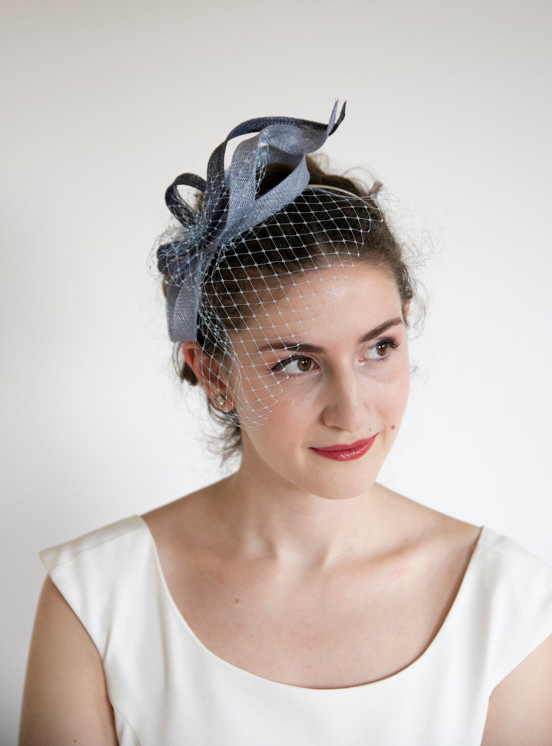Blue Minimalist Fascinator. Light Blue Modern Fascinator. New - Etsy